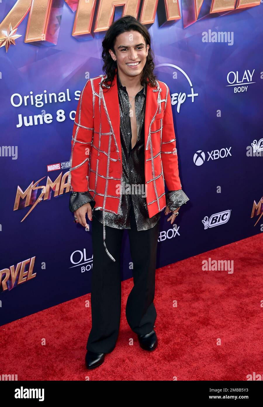 Aramis Knight arrives at the premiere of "Ms. Marvel," Thursday, June 2 ...
