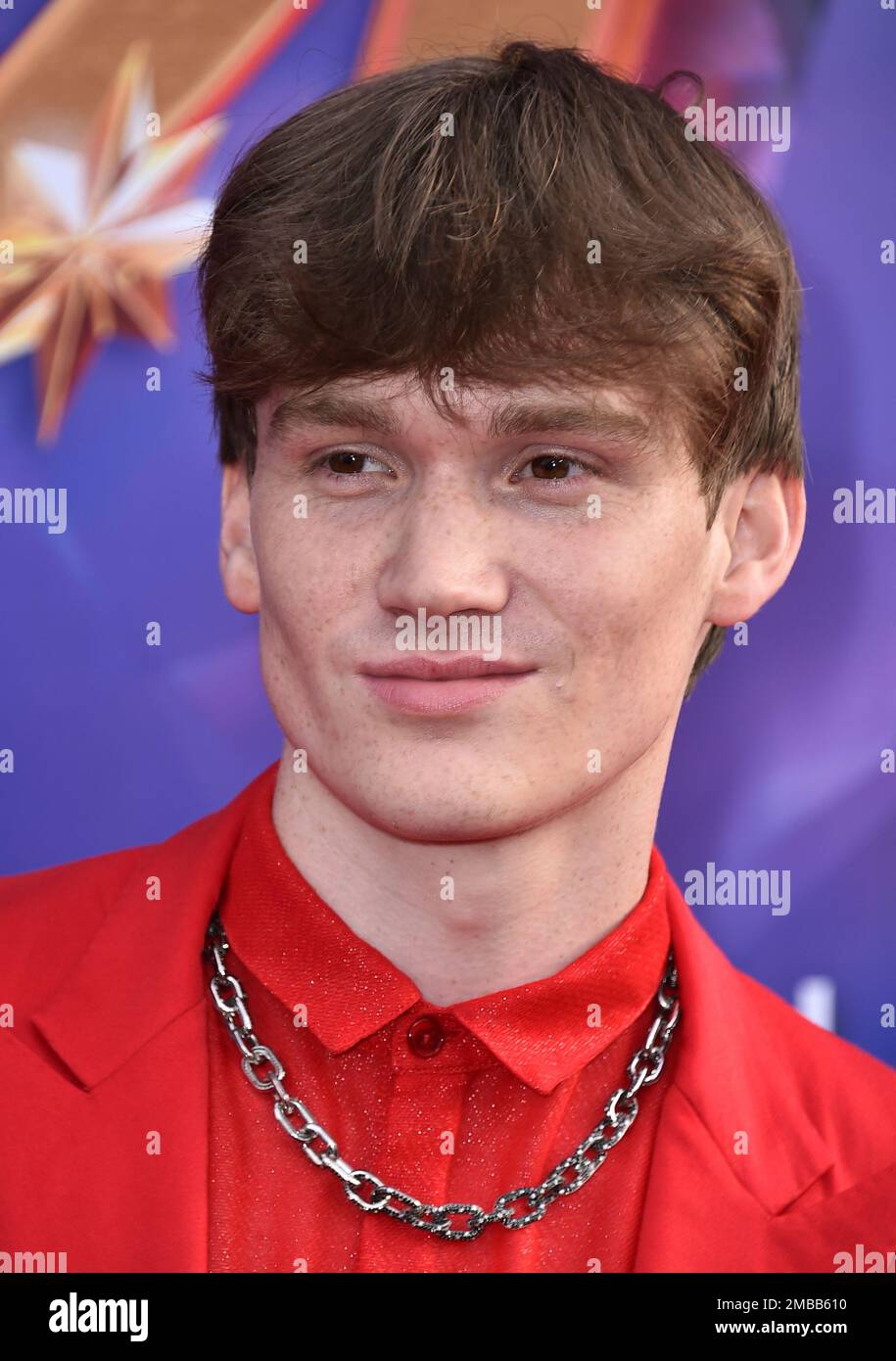 Cast member Matt Lintz arrives at the premiere of "Ms. Marvel ...