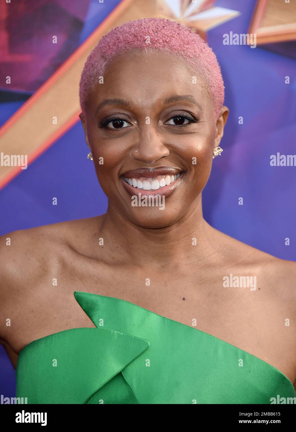 Travina Springer arrives at the premiere of "Ms. Marvel," Thursday ...