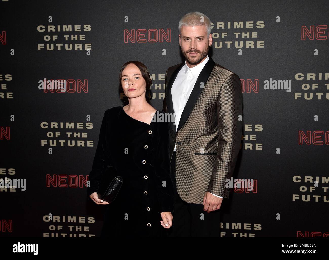 Actors Nadia Litz, left, and Francois Arnaud attend the "Crimes of the ...