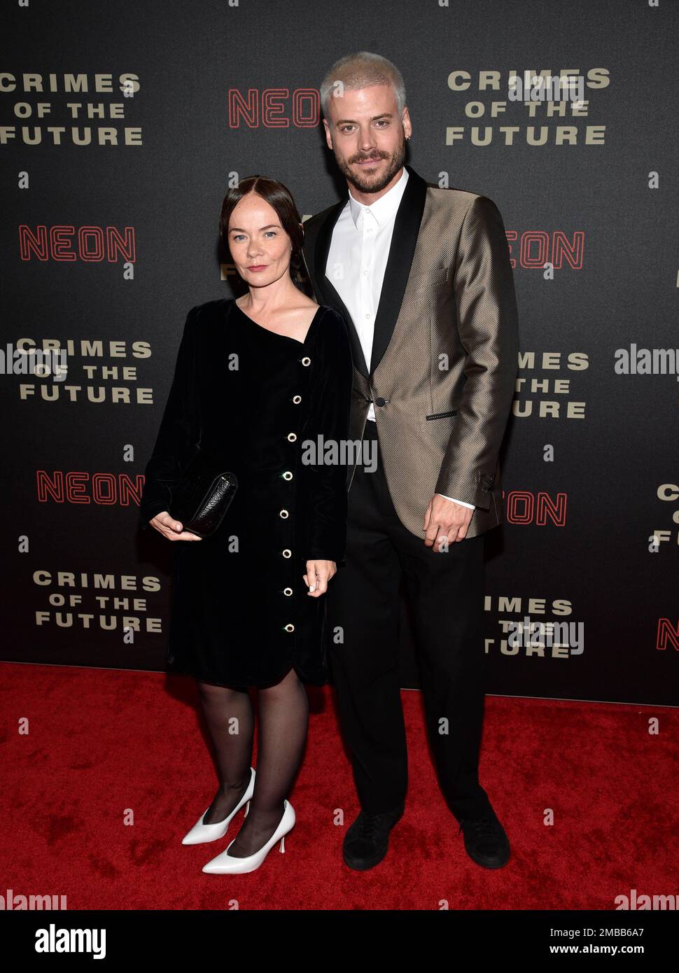 Actors Nadia Litz, left, and Francois Arnaud attend the "Crimes of the ...