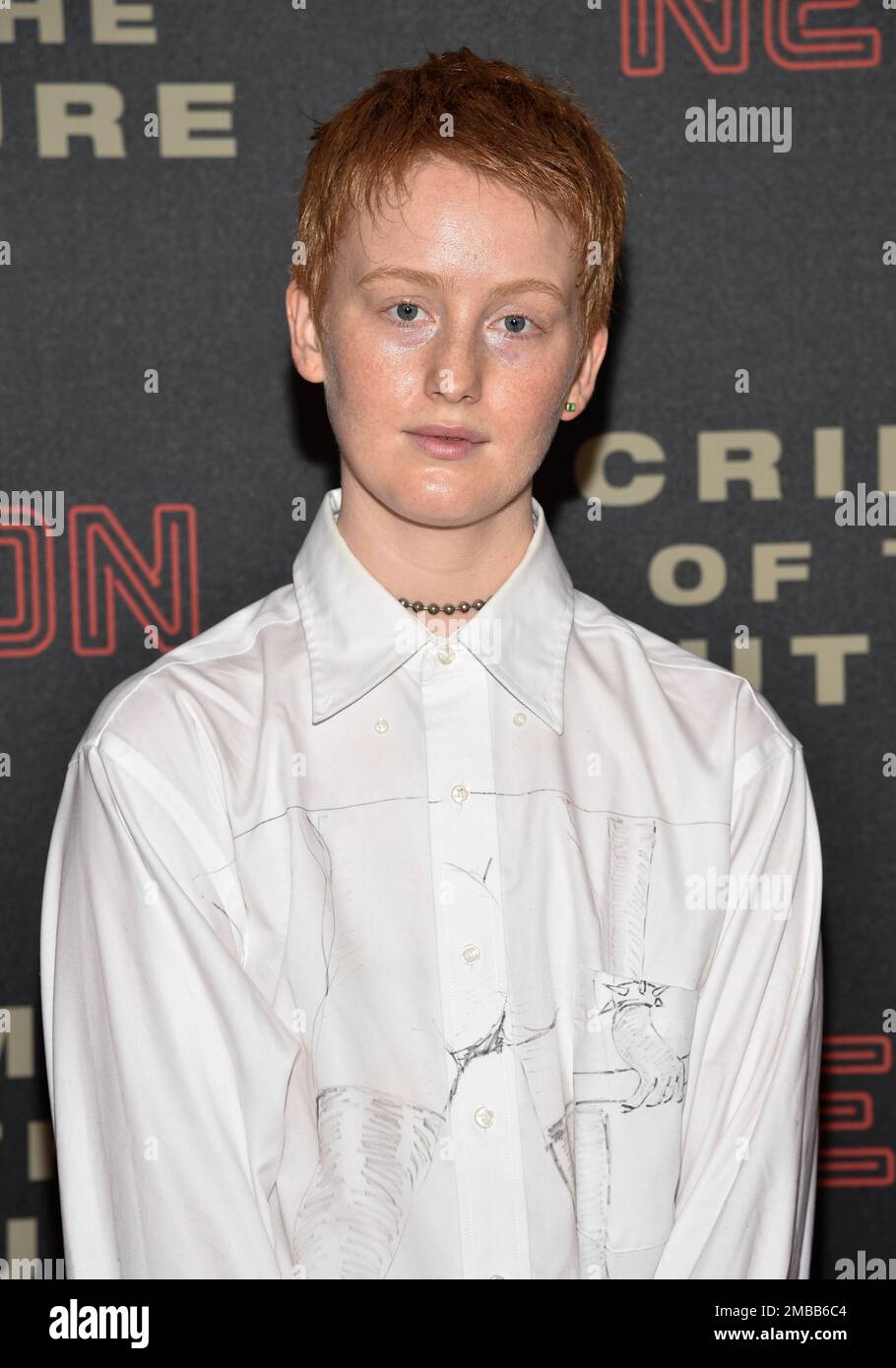 Bobbi Salvor Menuez attends the "Crimes of the Future" premiere at the ...