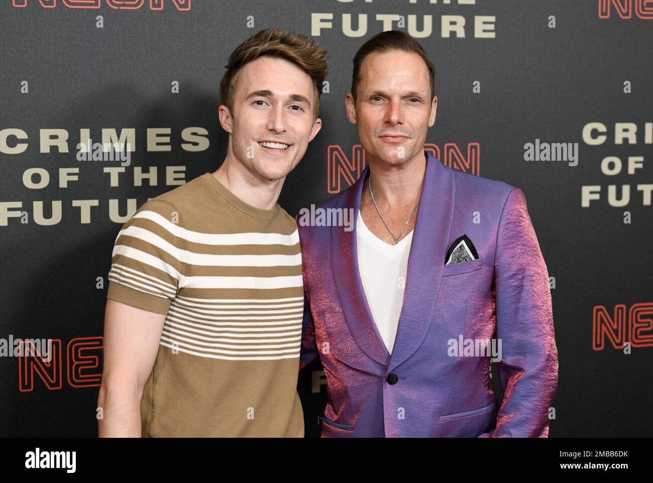 Ben Baur, left, and Jason Mitchell Kahn attend the "Crimes of the ...