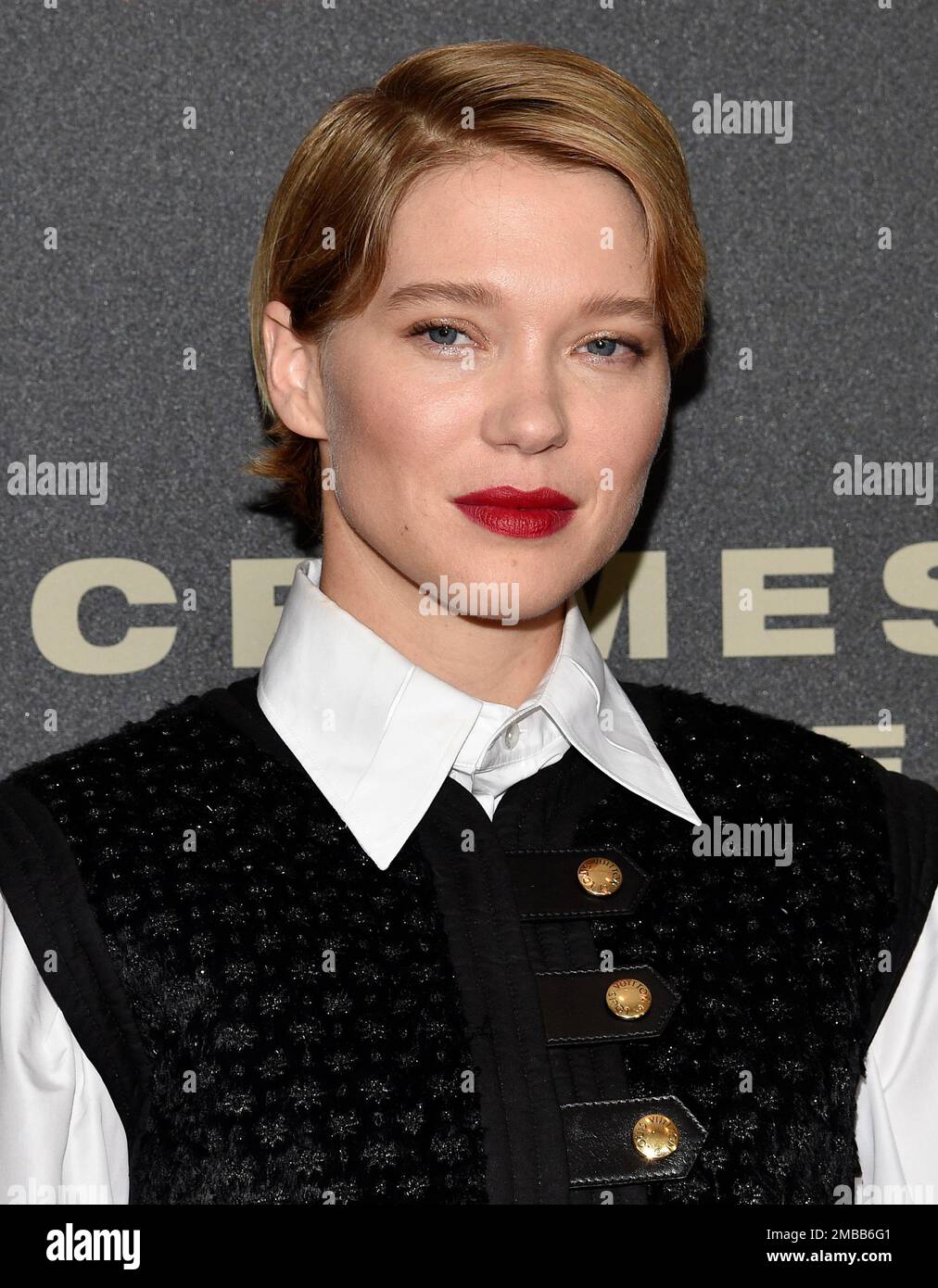 Lea Seydoux attends the "Crimes of the Future" premiere at the Walter ...