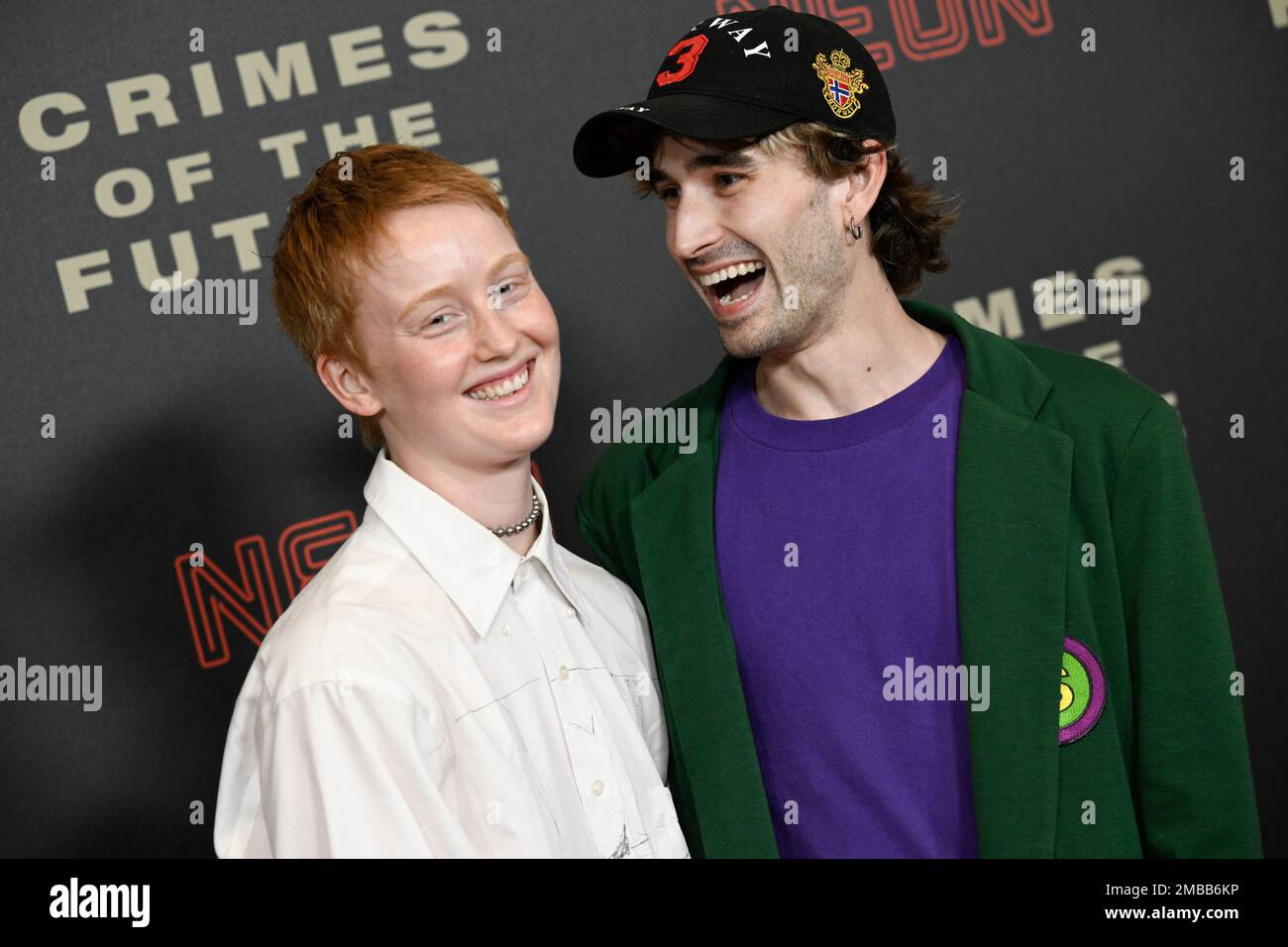 Bobbi Salvor Menuez, left, and Ethan Skaates attend the "Crimes of the ...