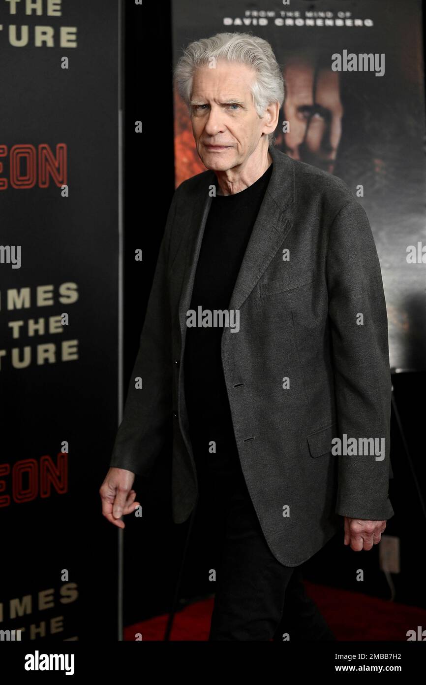 Writer-director David Cronenberg attends the "Crimes of the Future ...