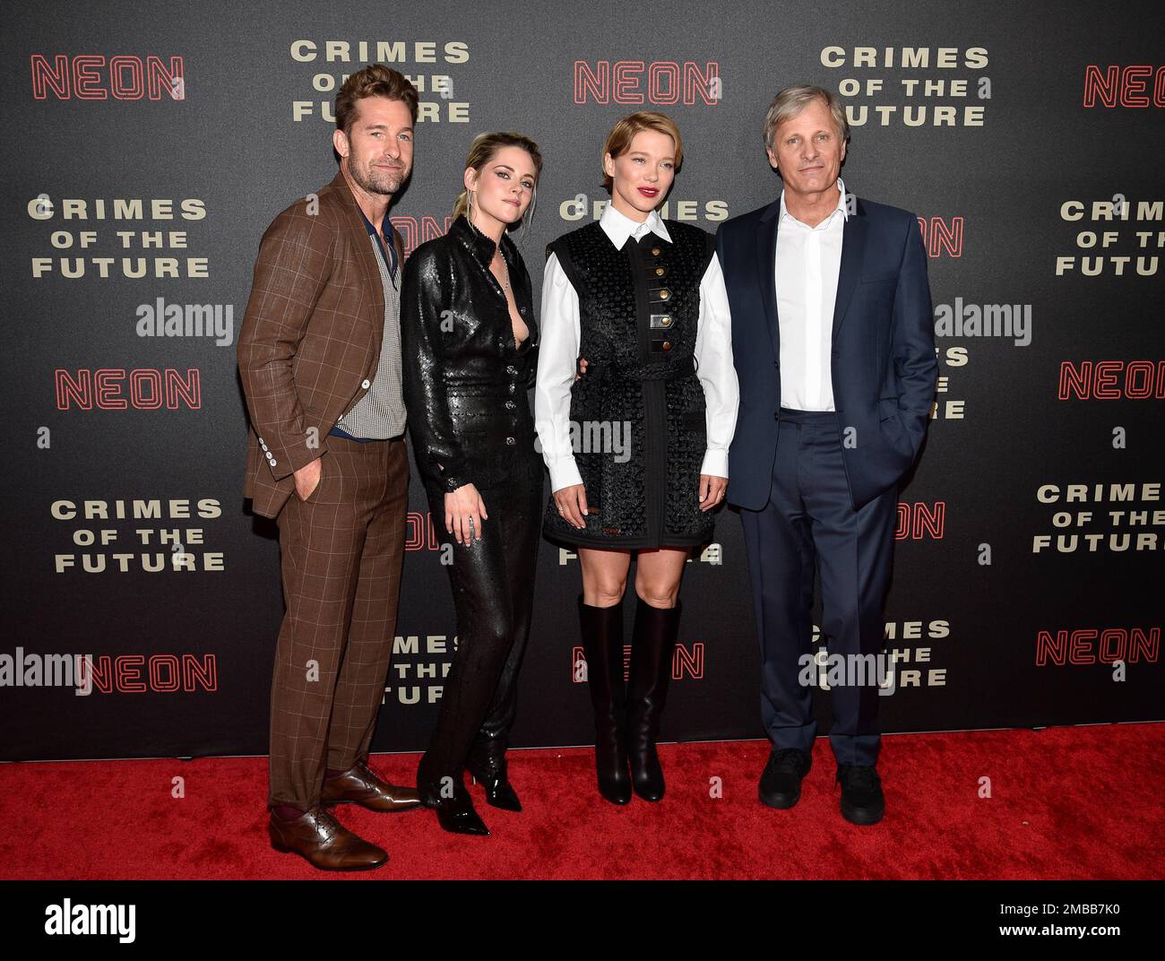 Actors Scott Speedman, left, Kristen Stewart, Lea Seydoux and Viggo ...