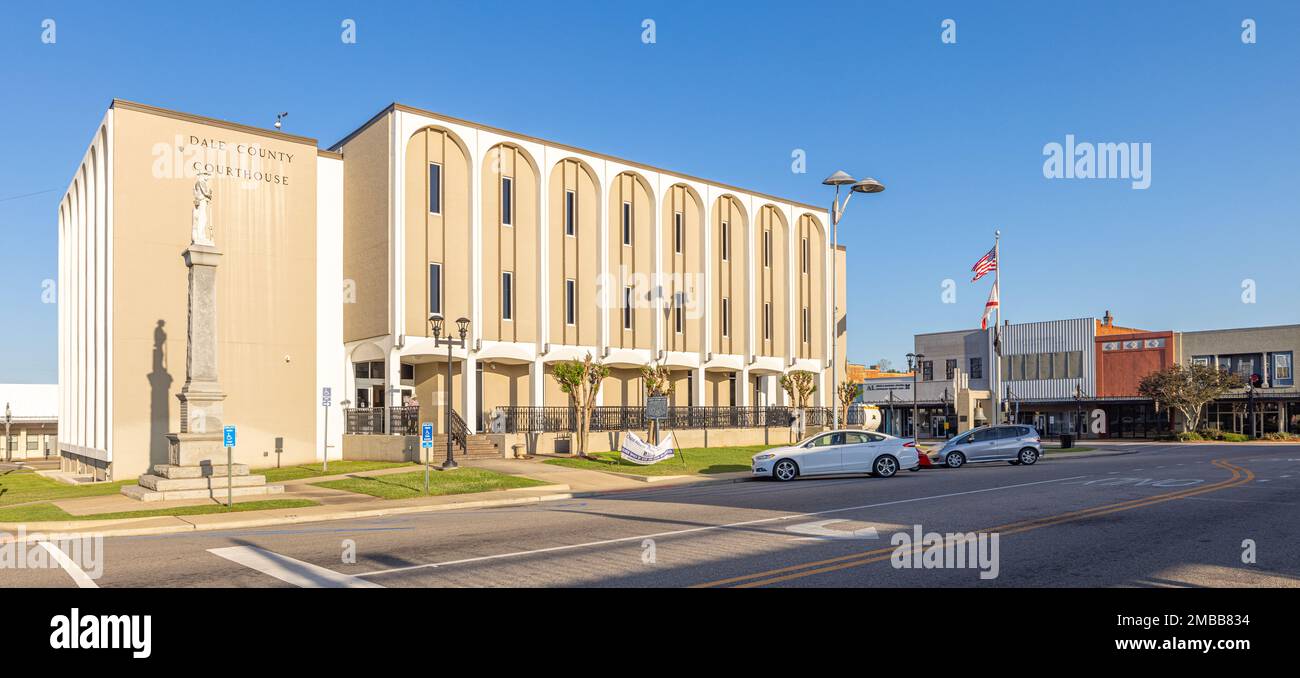 Ozark, Alabama, USA - April 19, 2022: The Dale County Courthouse Stock ...