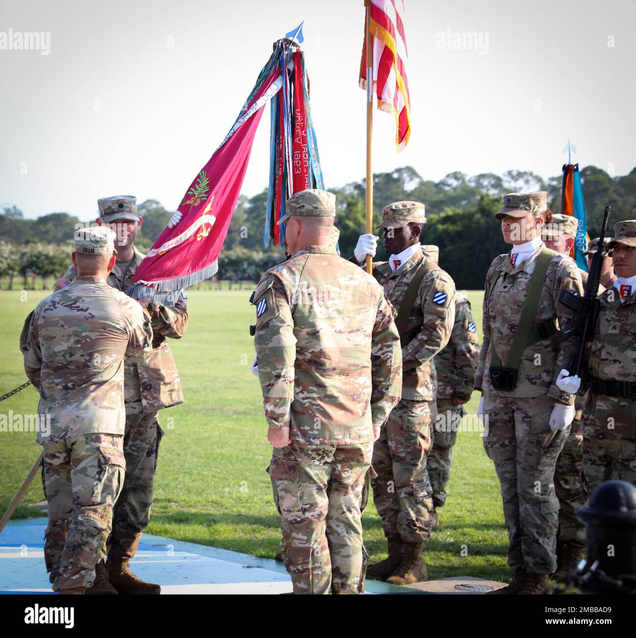 Col. Terry R. Tillis, left, commander of the "Spartan Brigade," 2nd ...