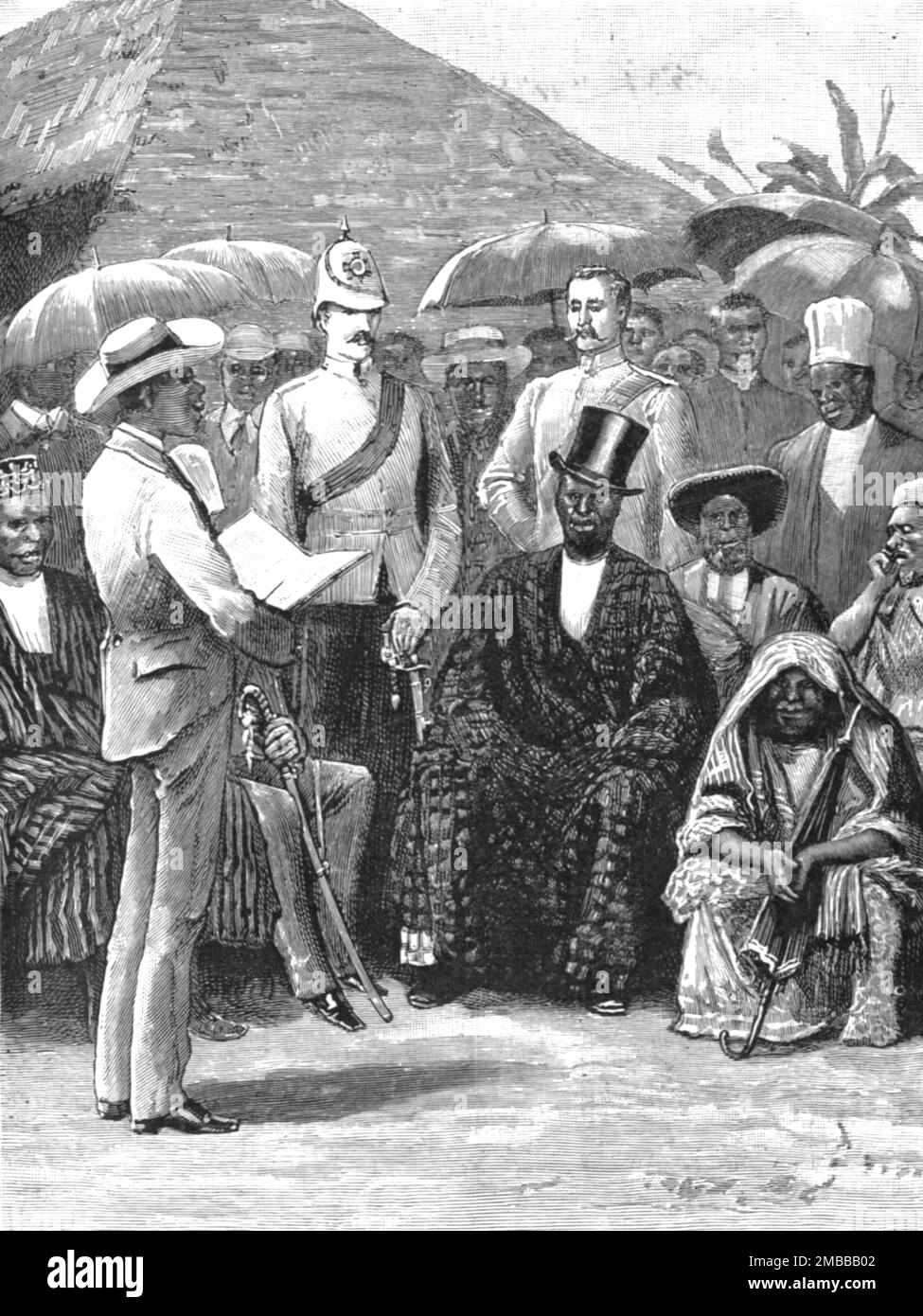 ''The Coronation of an African Chief at Ballom in South Africa', 1890 ...