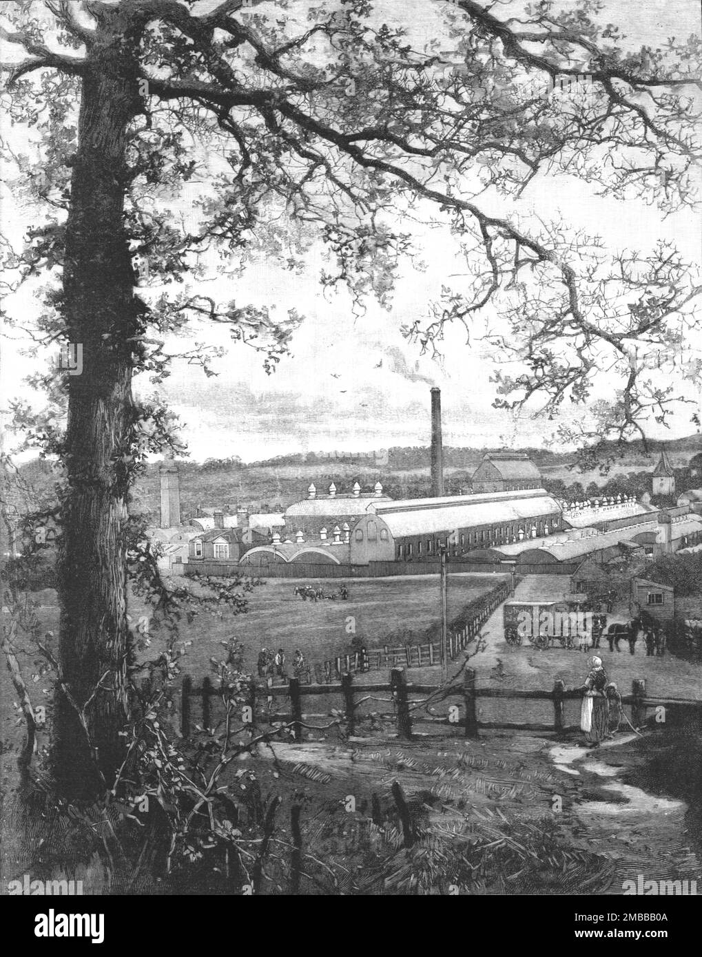 ''Joynson's Paper Mill, St Mary Cray, Kent', 1890. From "The Graphic ...