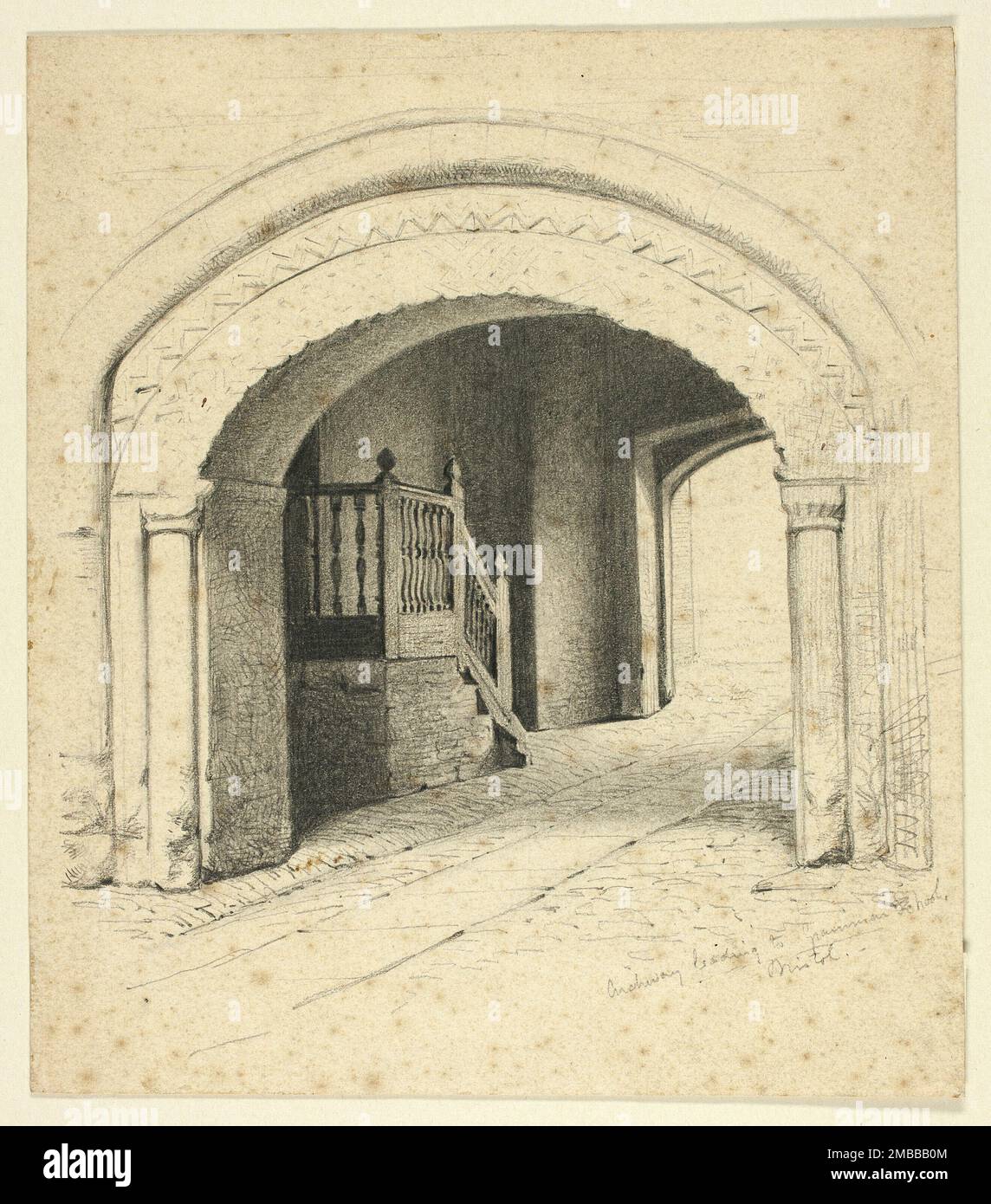 Archway Leading to Grammar School, Bristol, n.d. Attributed to Henry ...