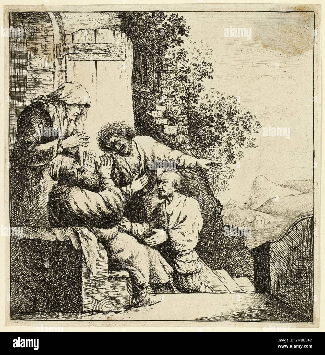 Joseph's Coat Brought to Jacob, 18th c Stock Photo - Alamy