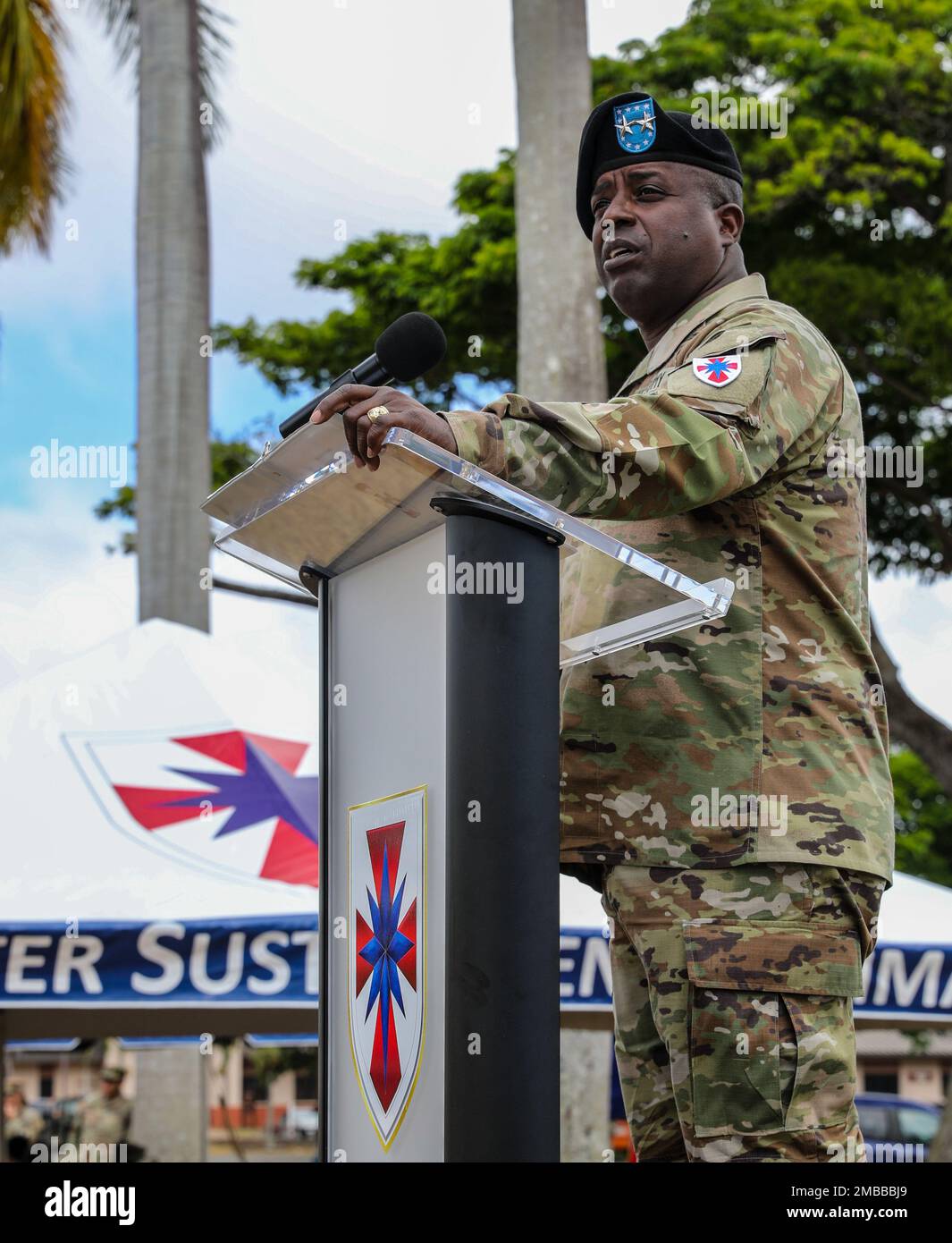 8th Theater Sustainment Command’s outgoing commander Maj. Gen. David ...