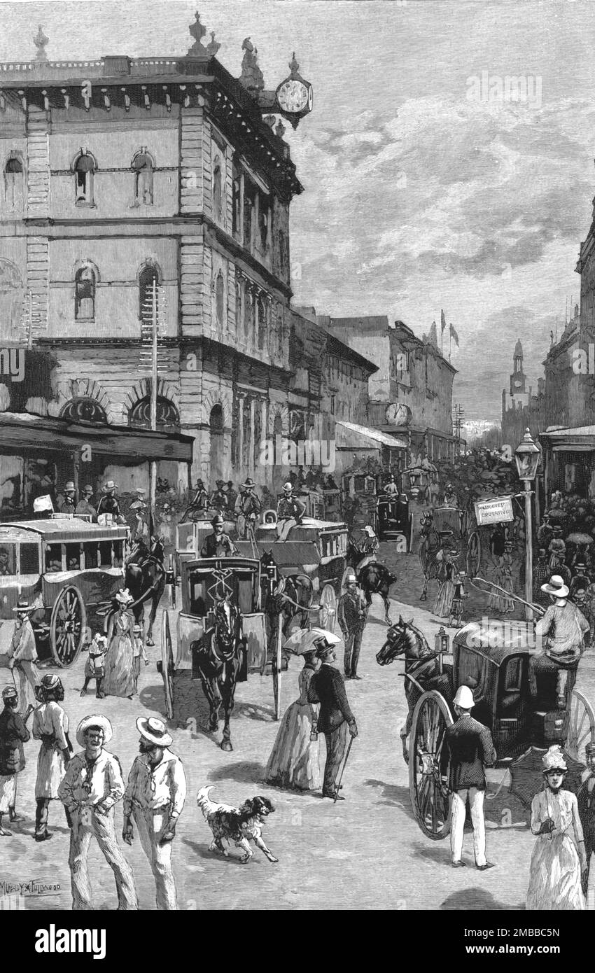 ''Our Australian Colonies -- George Street -- The "Regent Street" of ...