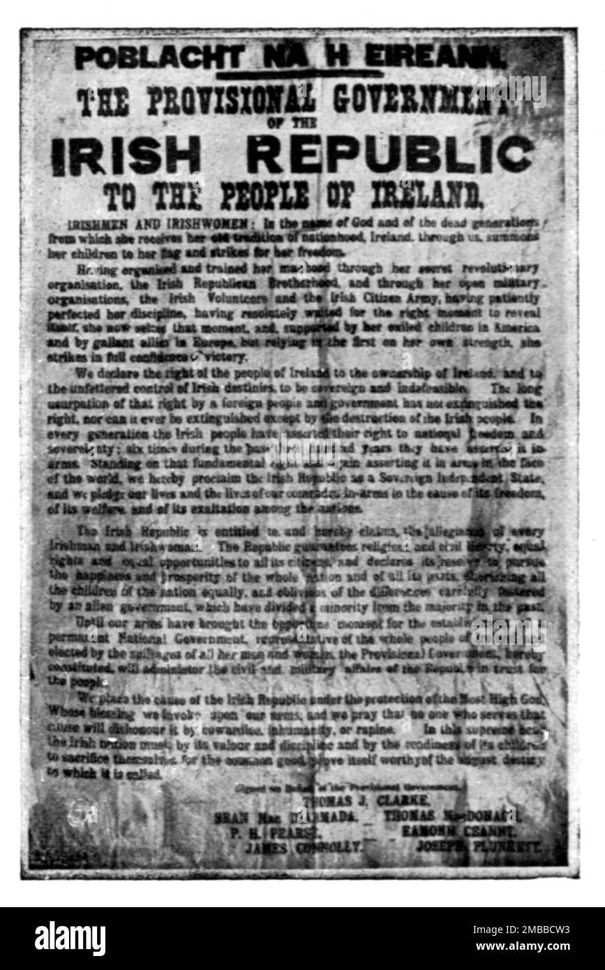 1916 proclamation hi-res stock photography and images - Alamy