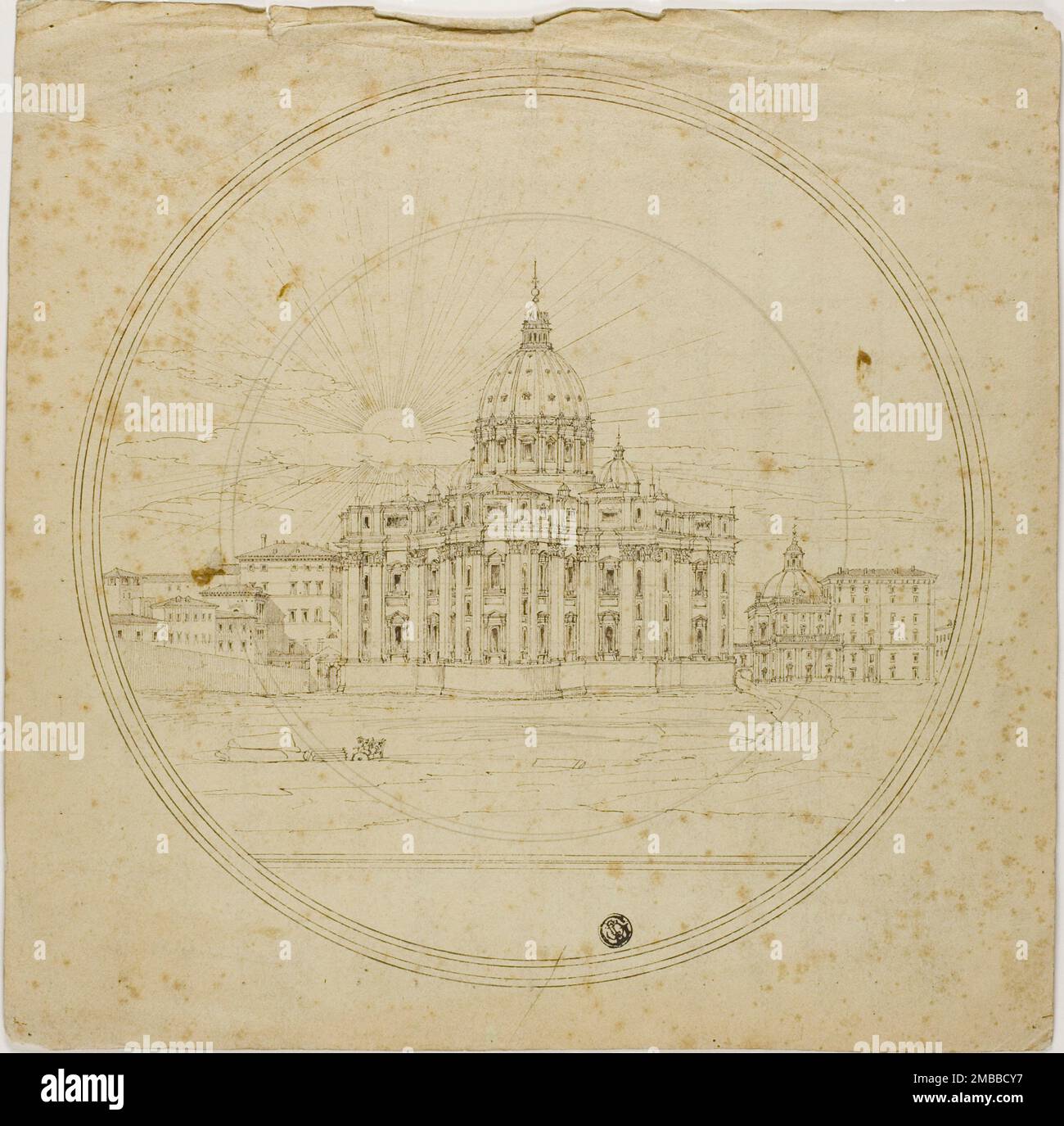 Saint peters cathedral drawing hi-res stock photography and images - Alamy