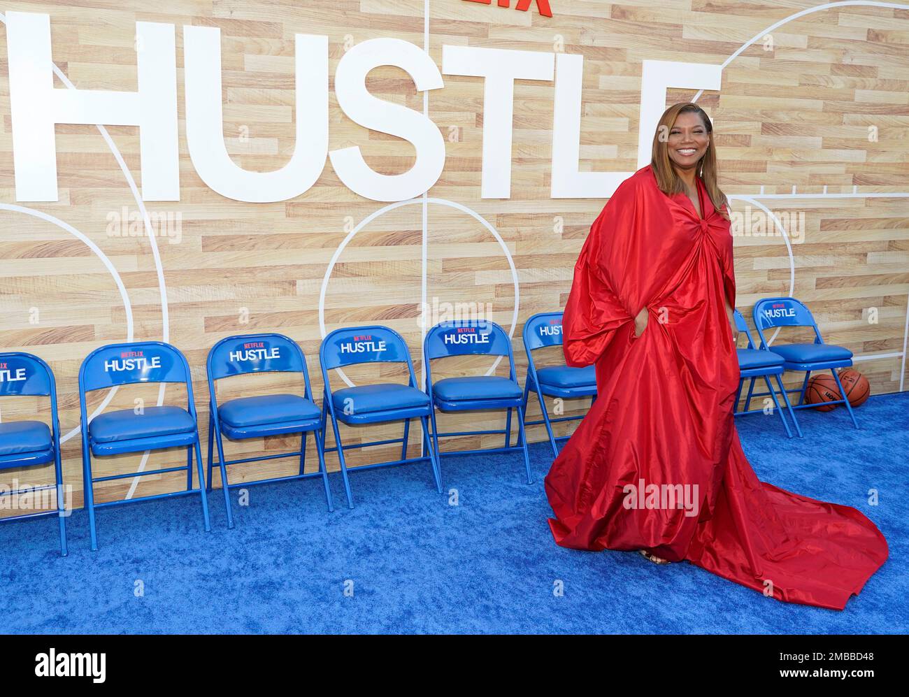 Queen Latifah, a cast member in the Netflix film "Hustle," poses at the ...
