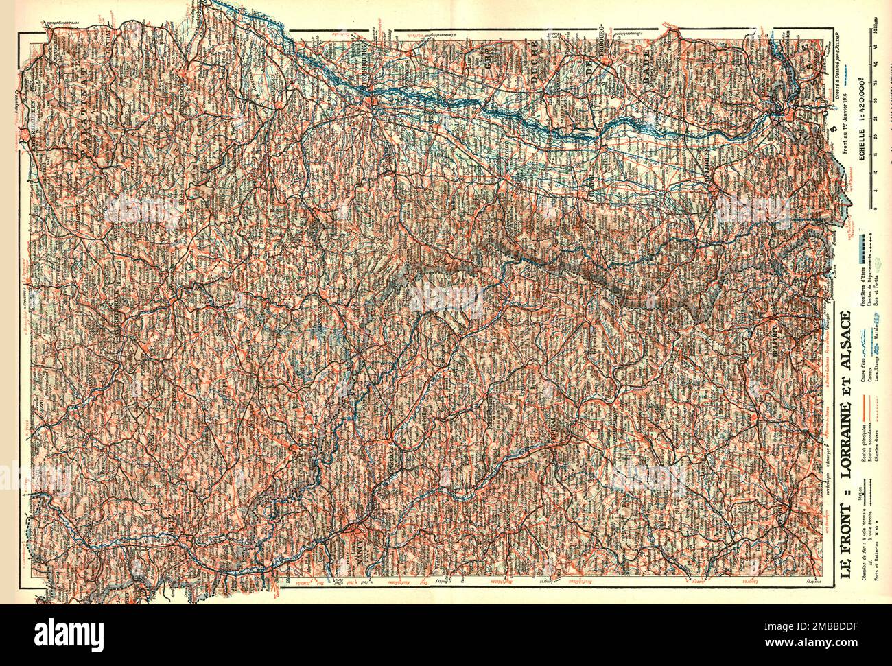 Western front map ww1 hi-res stock photography and images - Alamy