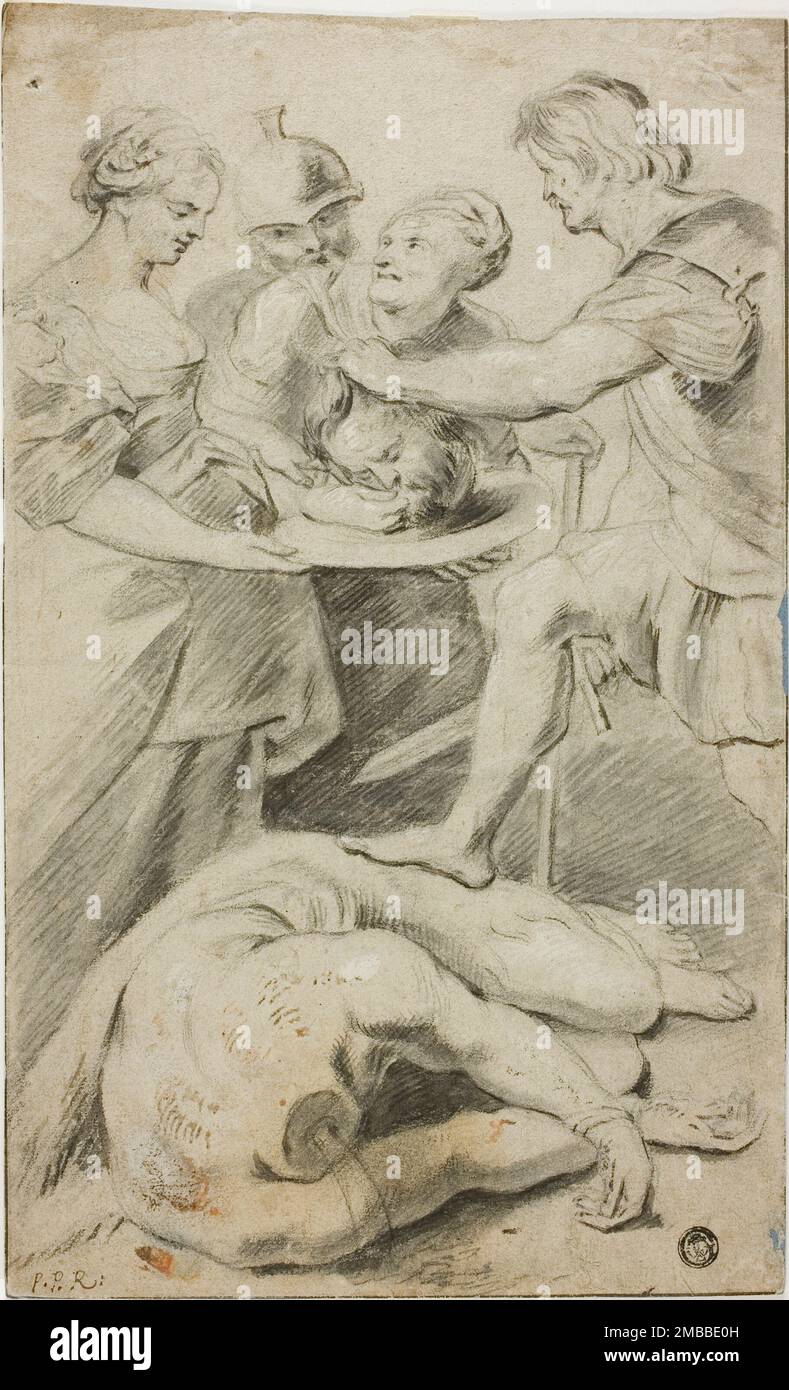 Herodias Receiving the Head of Saint John the Baptist, n.d Stock Photo ...