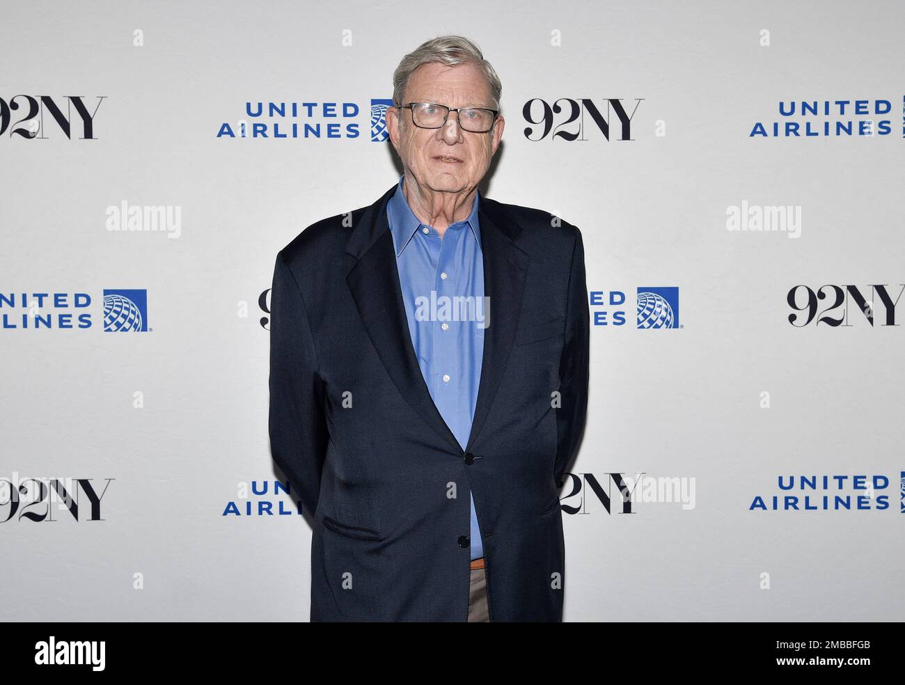 Journalist Jeff Greenfield poses backstage before his conversation at ...