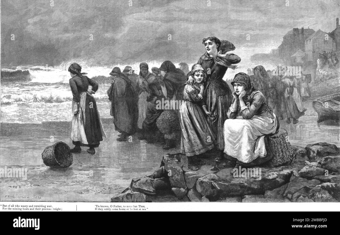 ''Picture by W.H.Weatherhead, R.I.', 1890. From "The Graphic. An ...