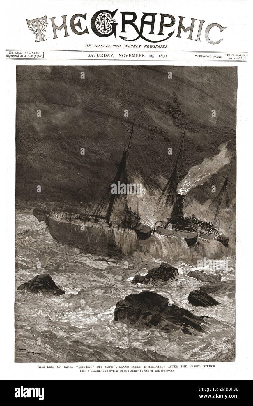 ''The Graphic, Front Cover Saturday, November 29, 1890', 1890.From "The ...