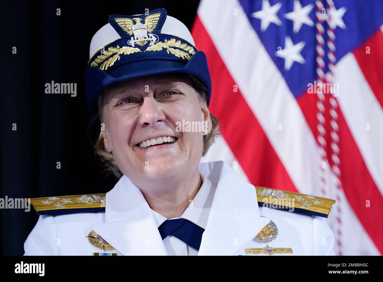 Adm. Linda Faganattends a change of command ceremony at U.S. Coast ...