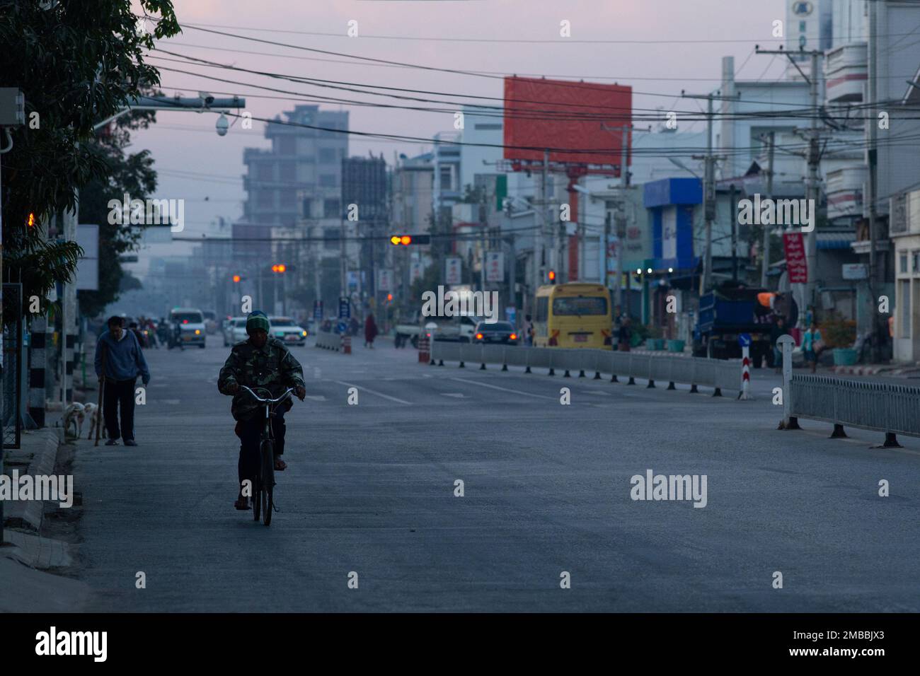 Mandalay Myanmar Morning Street - Daily Life Series - Mandalay ...
