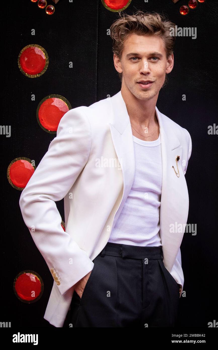 Austin Butler poses for photographers upon arrival for the premiere of ...