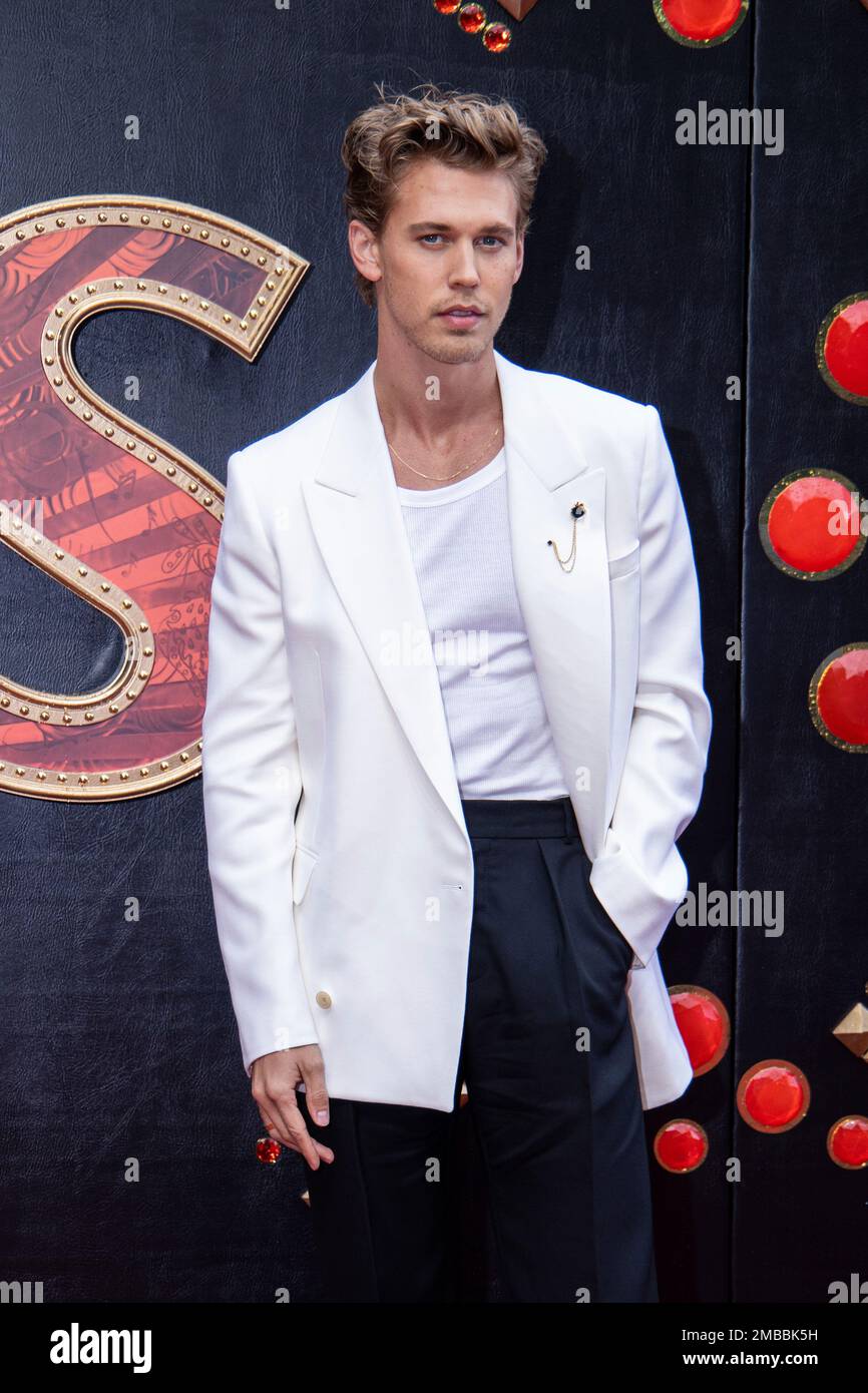 Austin Butler poses for photographers upon arrival for the premiere of ...