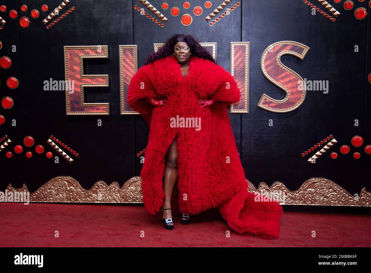 Yola poses for photographers upon arrival for the premiere of the film ...