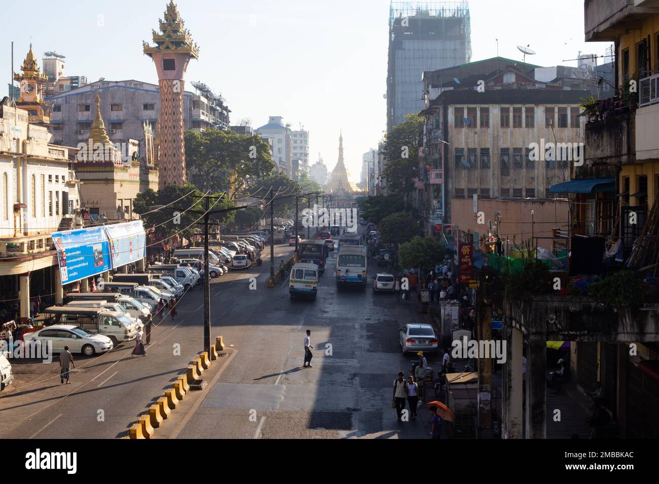 Yangon center hi-res stock photography and images - Alamy