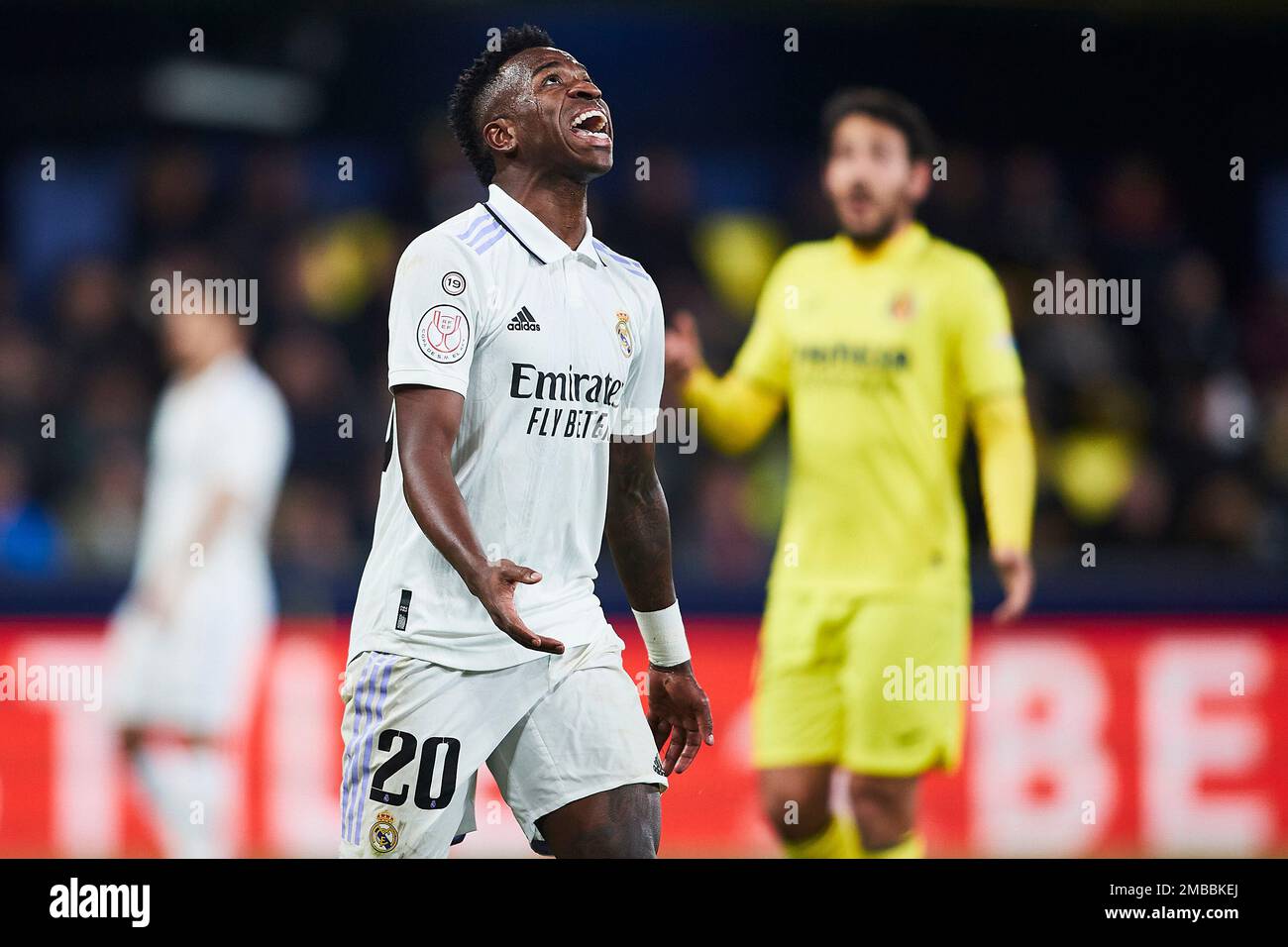 Vinicius Jr. (Real Madrid, #20) reacts Stock Photo - Alamy