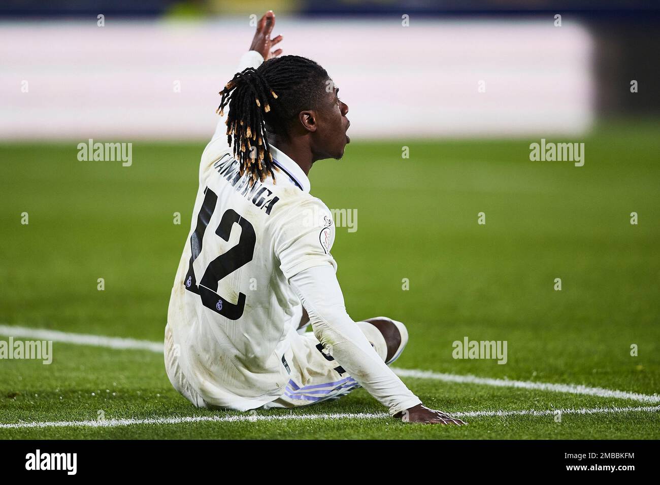 Eduardo Camavinga (Real Madrid, #12) reacts Stock Photo - Alamy