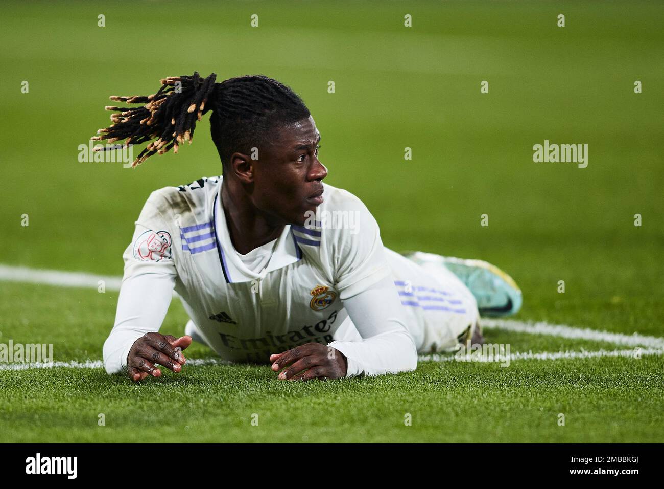 Eduardo Camavinga (Real Madrid, #12) looks dejected Stock Photo - Alamy