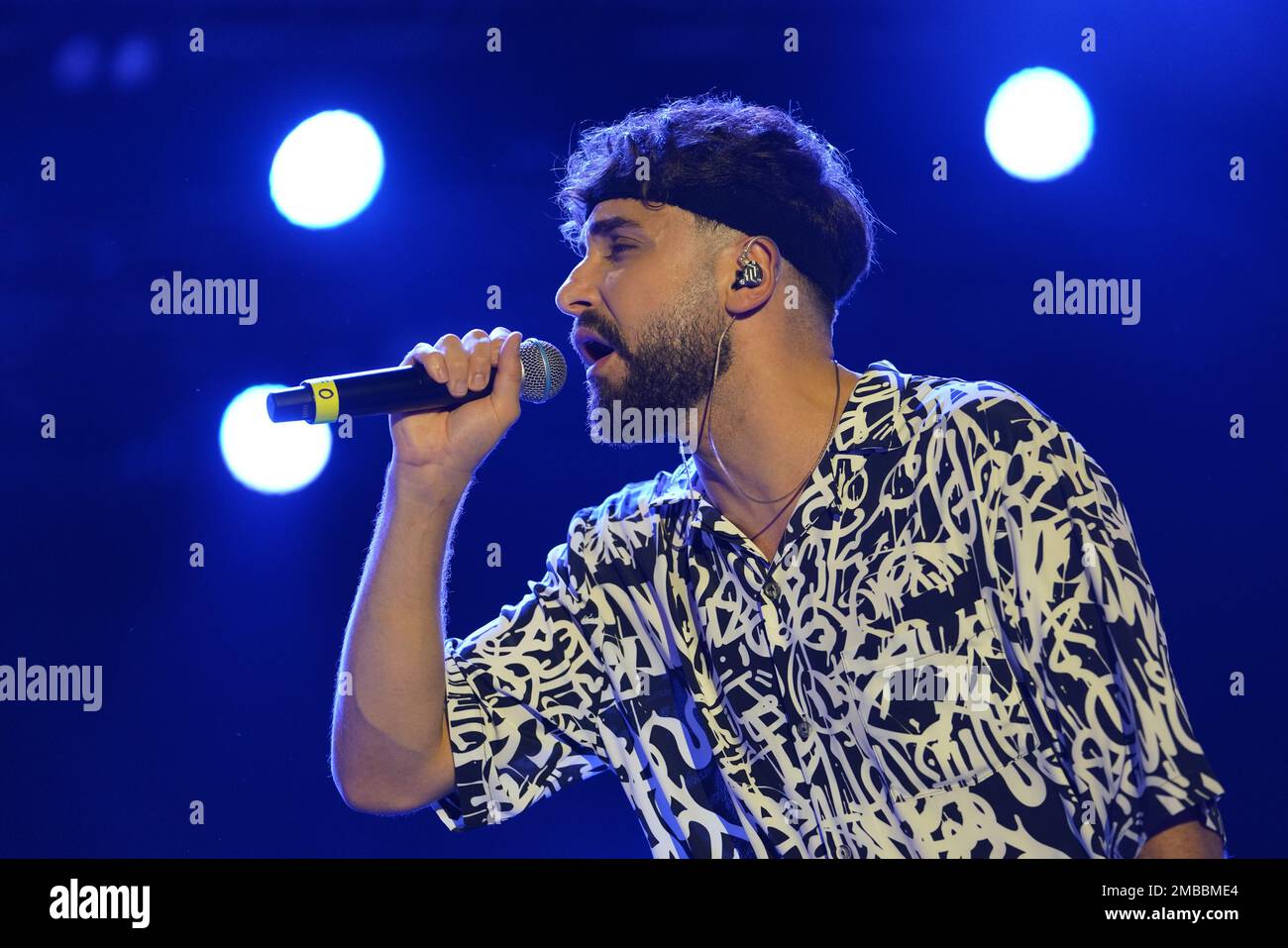 ISTANBUL, TURKIYE - AUGUST 09, 2022: Turkish singer Sefo concert in ...