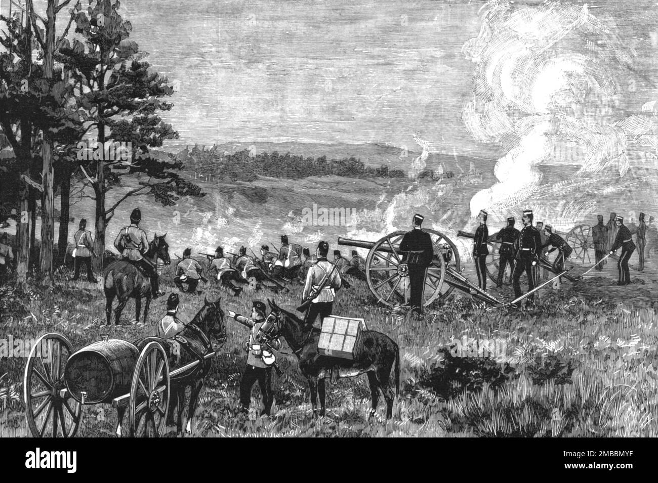 A sham battle Black and White Stock Photos & Images - Alamy