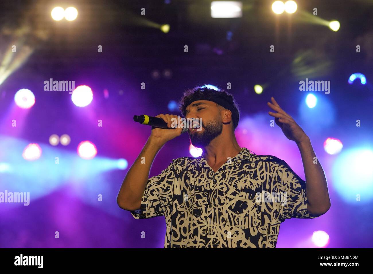ISTANBUL, TURKIYE - AUGUST 09, 2022: Turkish singer Sefo concert in ...