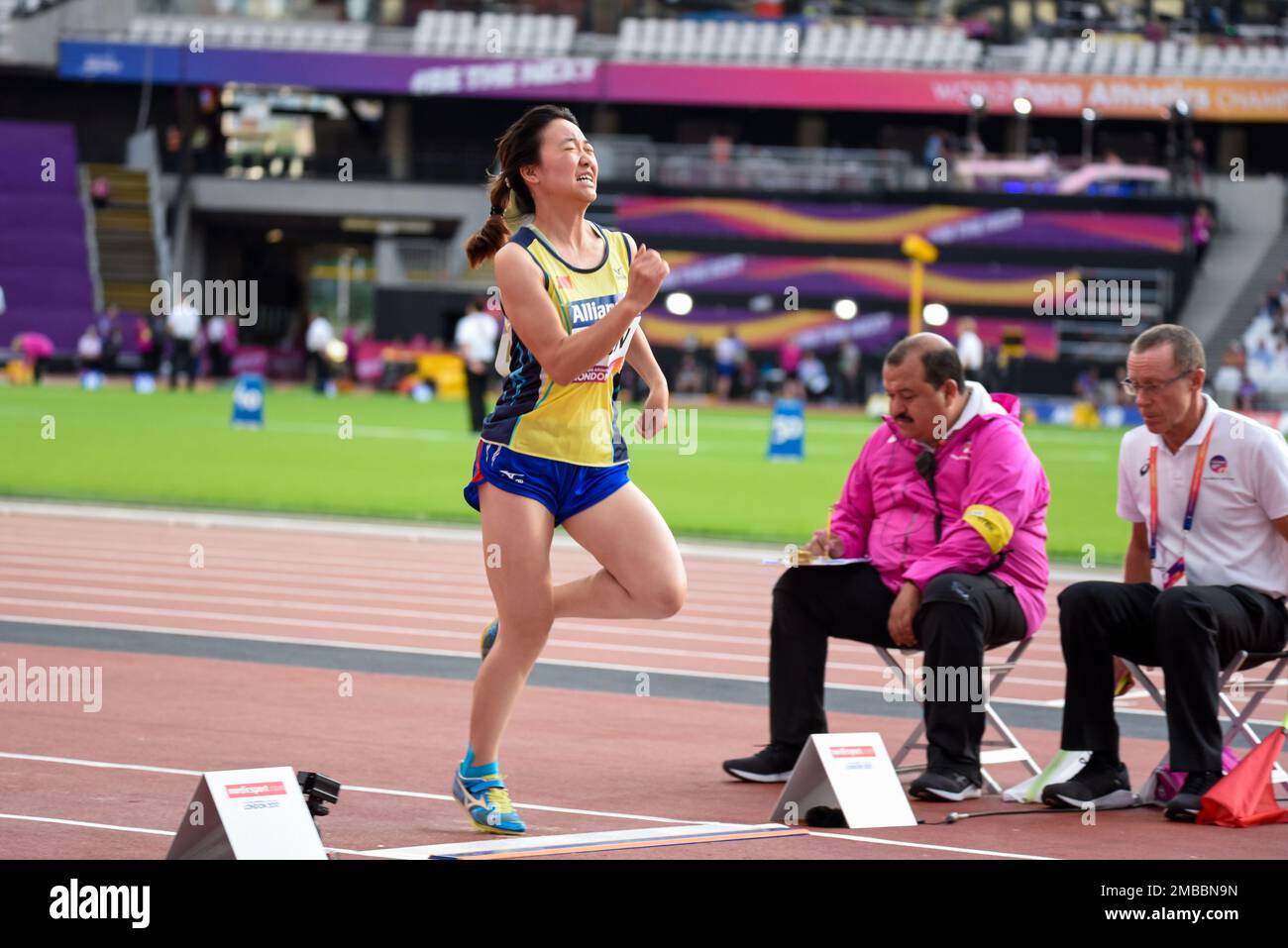 Xiaoyan Wen, Wen Xiaoyan, competing in the 2017 World Para Athletics ...
