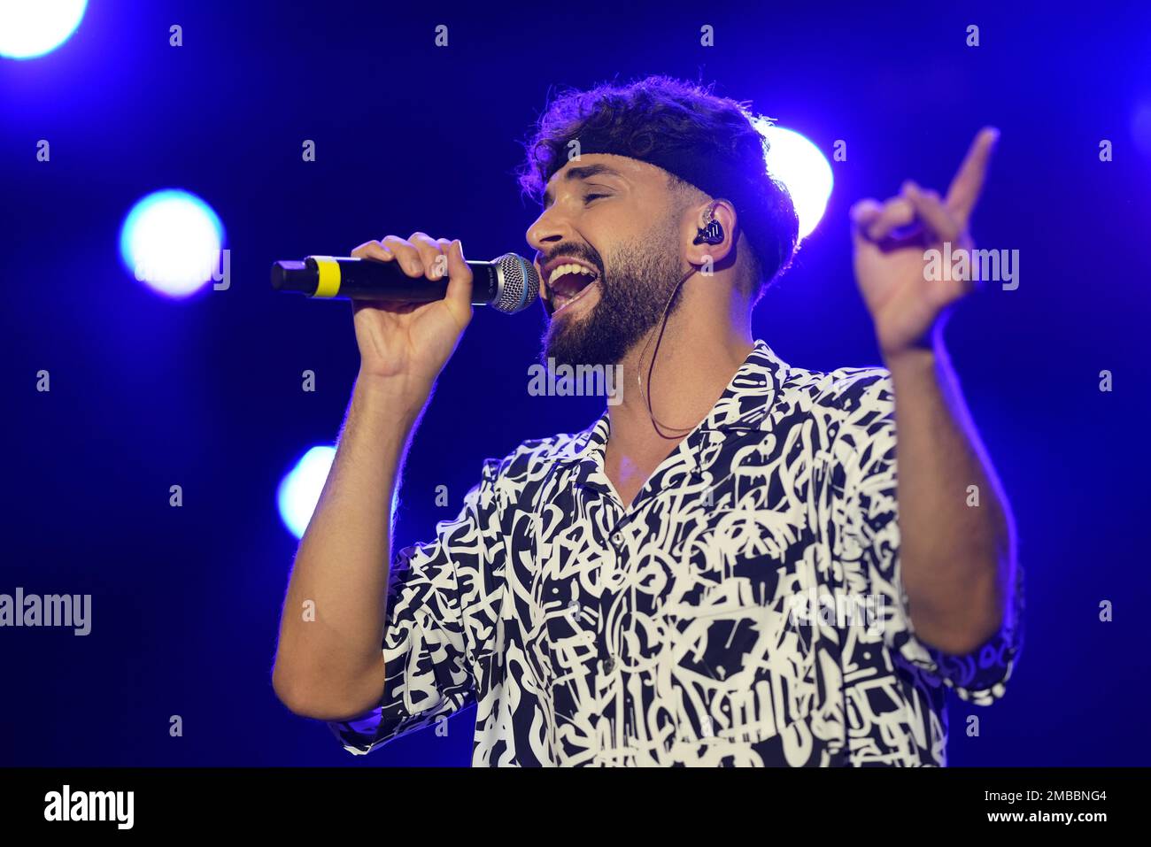 ISTANBUL, TURKIYE - AUGUST 09, 2022: Turkish singer Sefo concert in ...