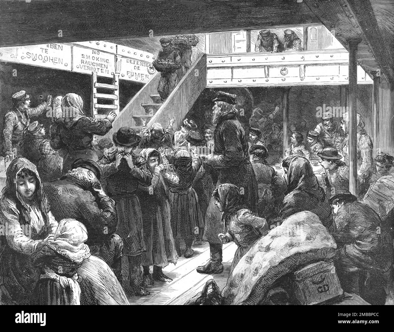 ''The Emigration of the Russian Jews - Sketches on board the Guion ...