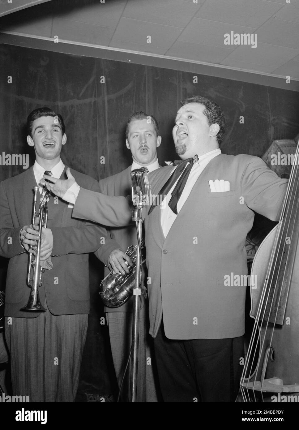 Portrait of Chubby Jackson, Conte Candoli, and Emmett Carls, Esquire ...