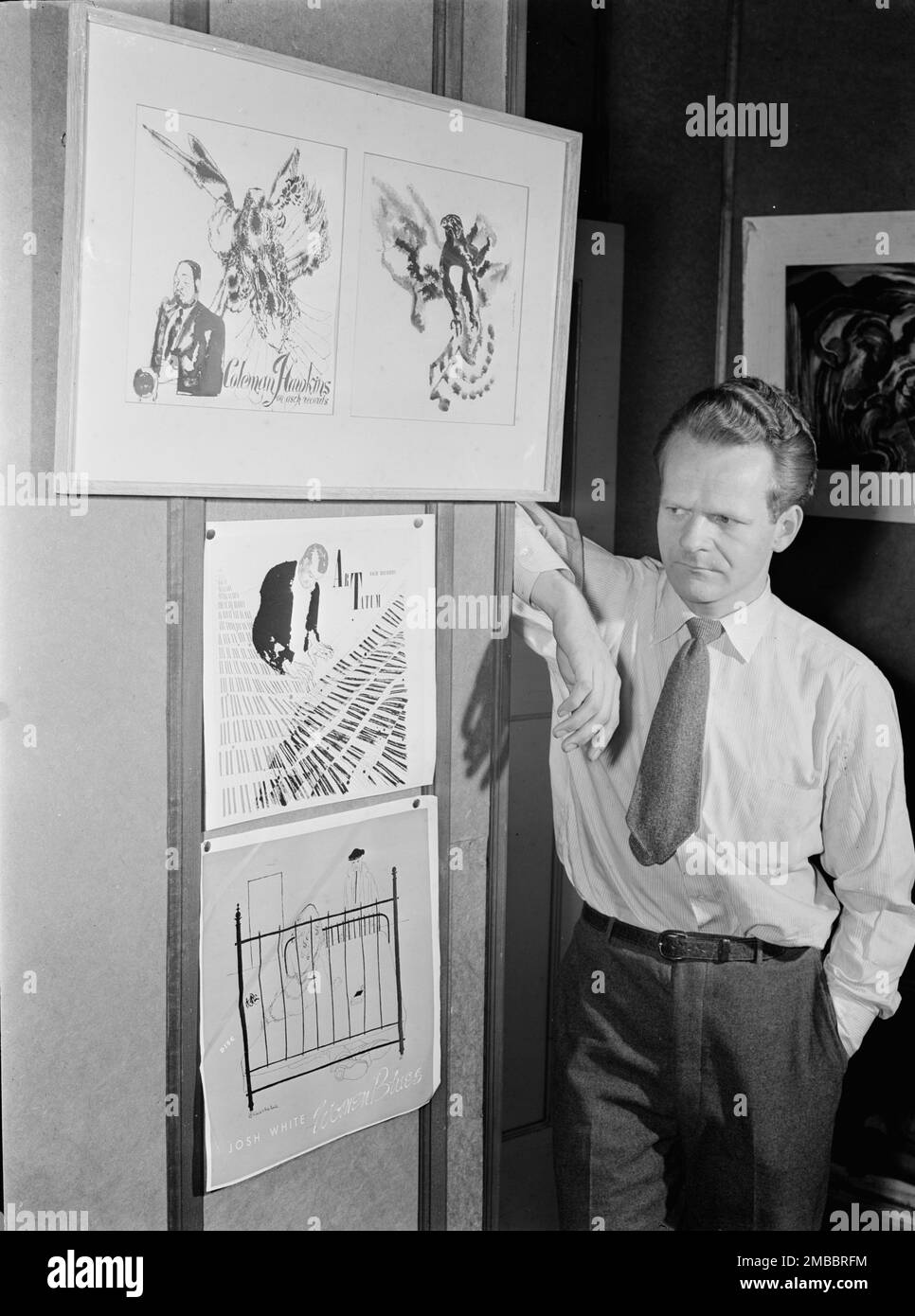 Portrait of David Stone Martin, New York, N.Y.(?), ca. Apr. 1947 Stock ...