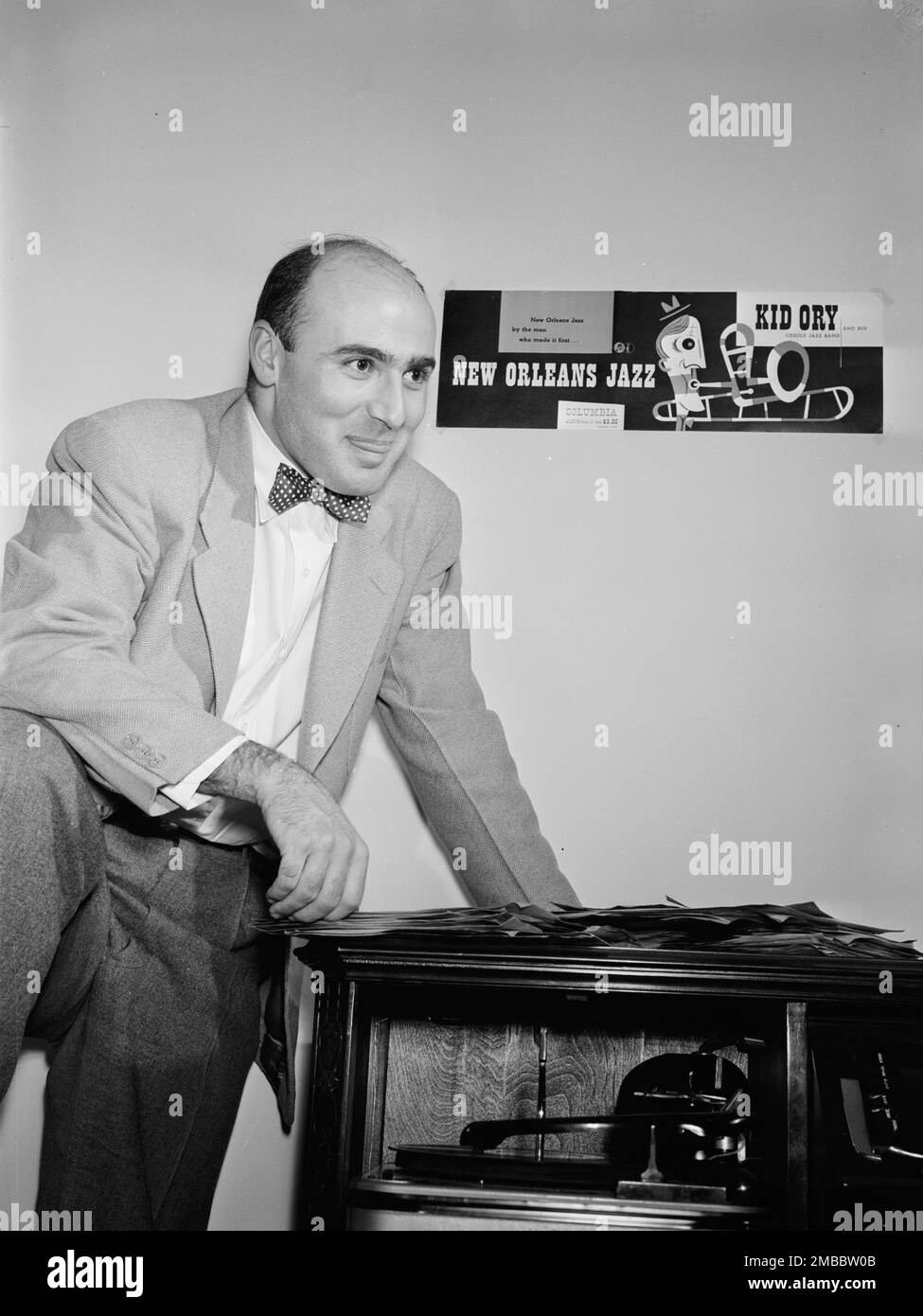 Portrait of George Avakian in his office or home, New York, N.Y ...