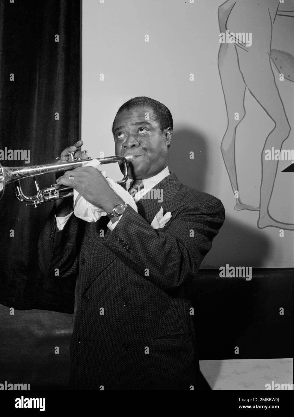 Portrait of Louis Armstrong, 1938 Stock Photo - Alamy
