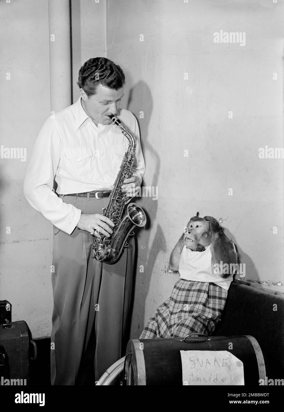 Portrait of Charlie Barnet and Re-Bop, New York, N.Y., ca. Aug. 1946 ...