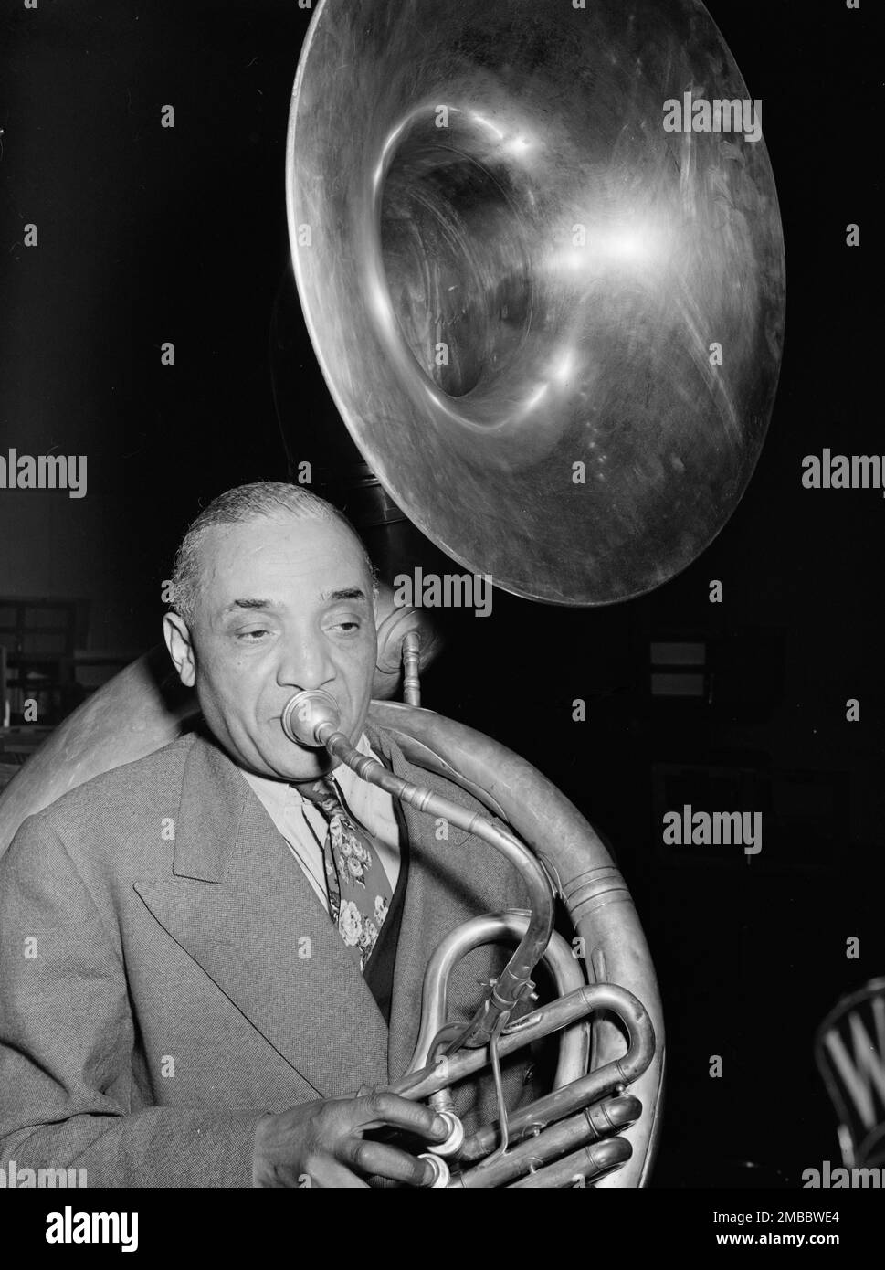 African american tuba player Black and White Stock Photos & Images - Alamy