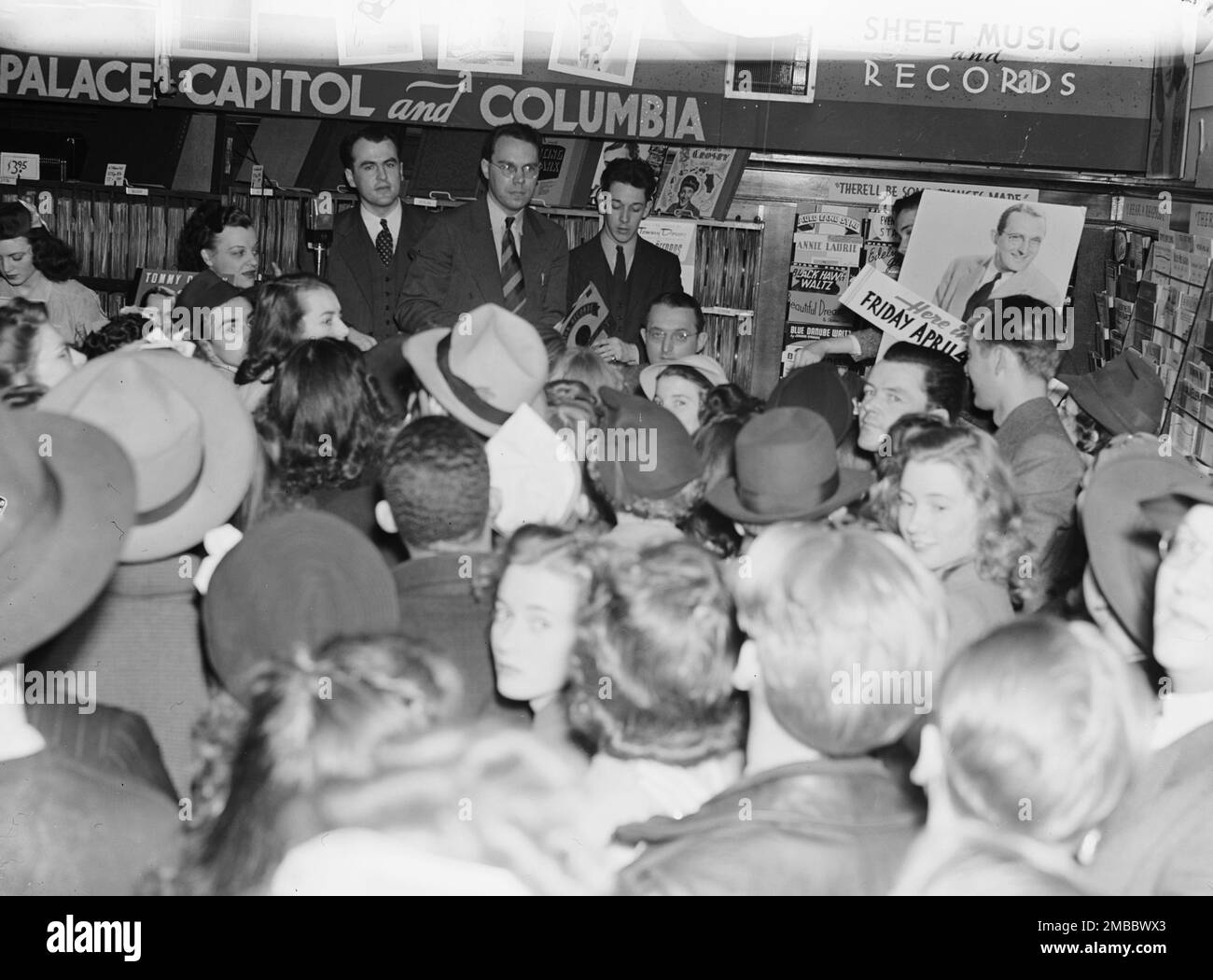 Portrait of Tommy Dorsey, record store, Washington, D.C., 1938 Stock ...