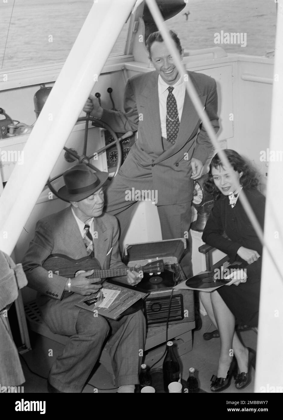 Portrait of Cliff Edwards, Betty Brewer, and Frank Raye, Ukelele Lady ...